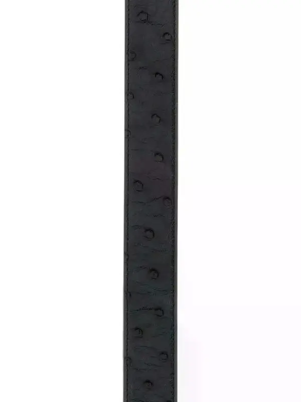 Valentino Garavani Vlogo Signature Leather Belt - Black