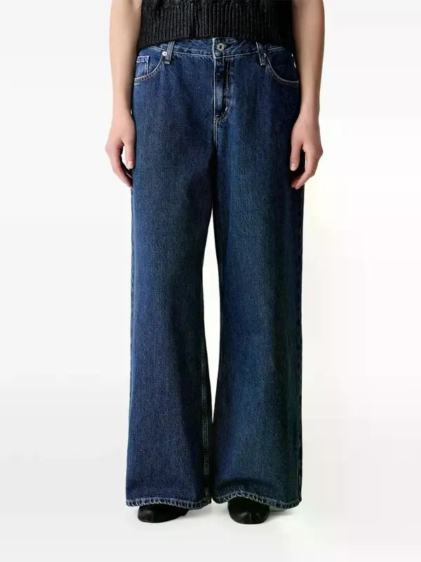 Karl Lagerfeld Wide-leg Jeans - Blue