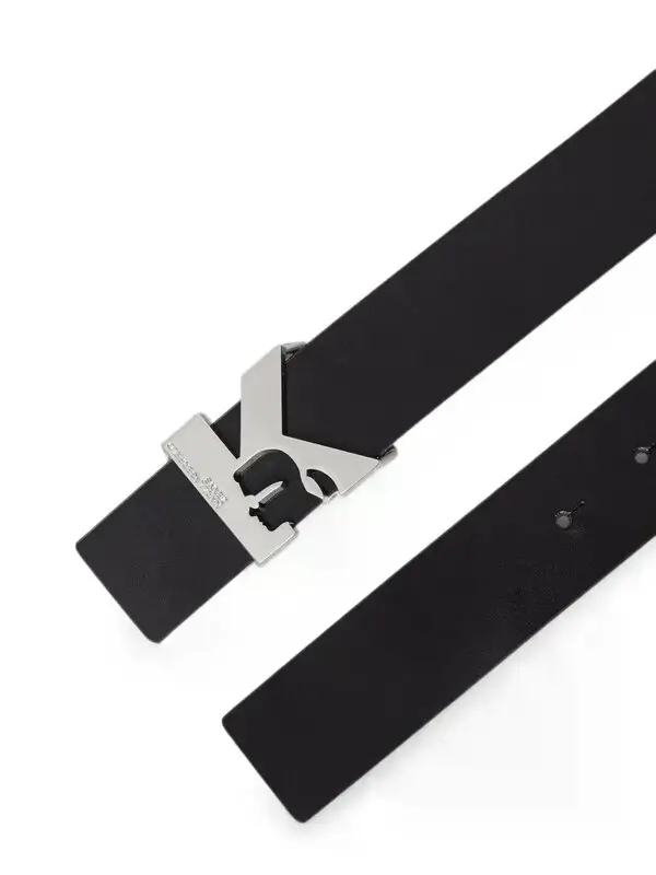 Karl Lagerfeld Logo Plaque Belt