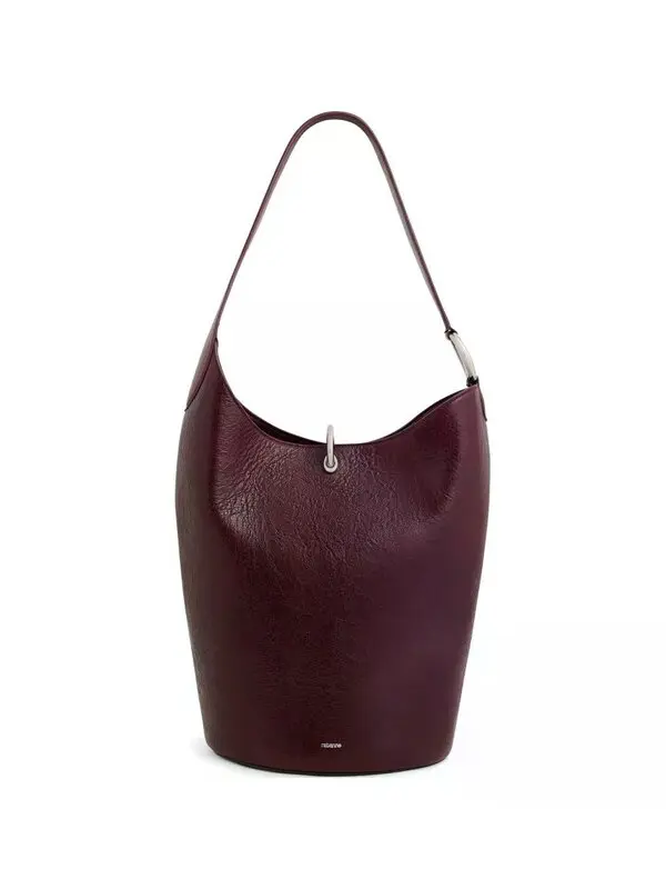 Rabanne Ring Leather Tote Bag - Red