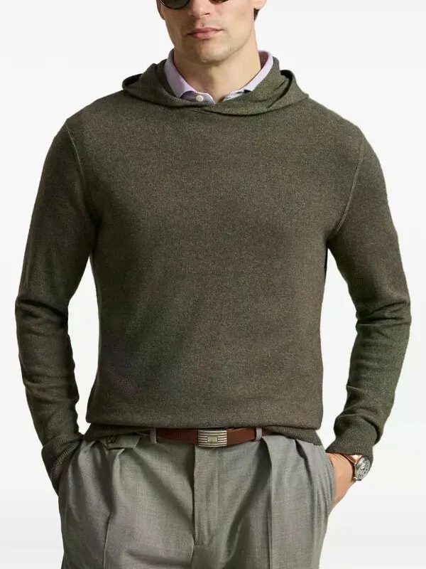 Rlx Ralph Lauren Cashmere Hooded Sweater - Green