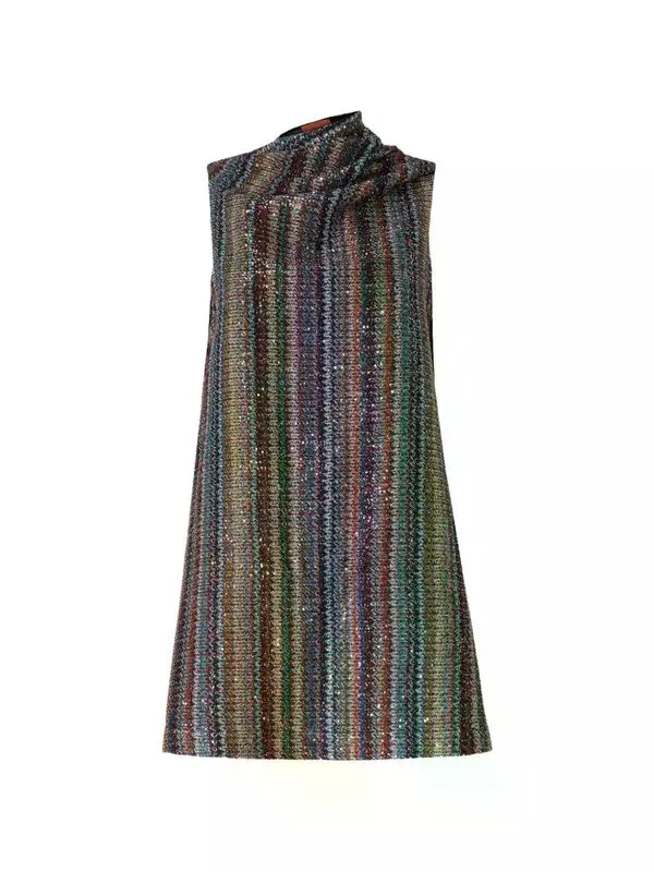 Missoni Sequin-embellished Zigzag Dress - Blue