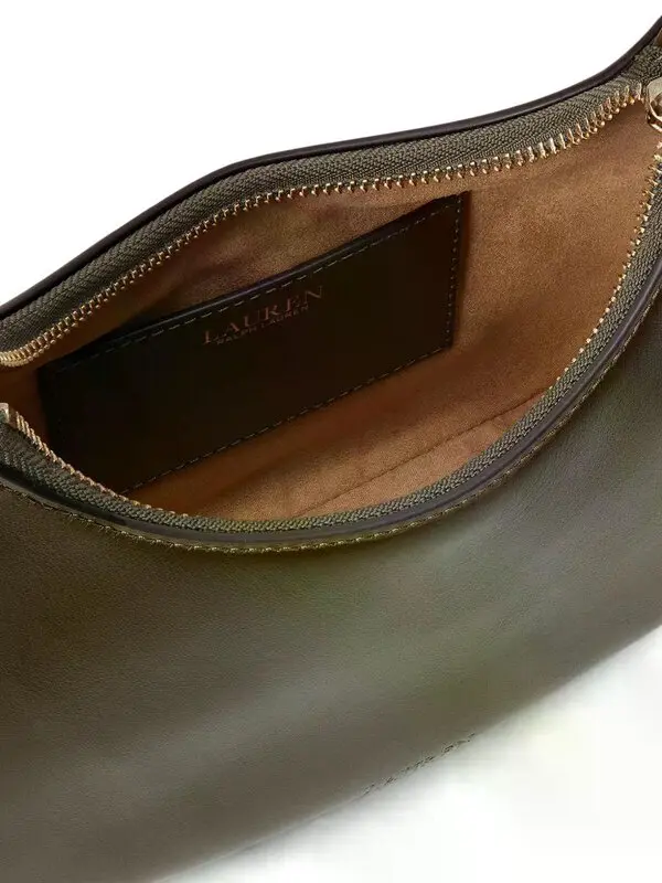 Ralph Lauren Medium Marcy Leather Shoulder Bag - Green