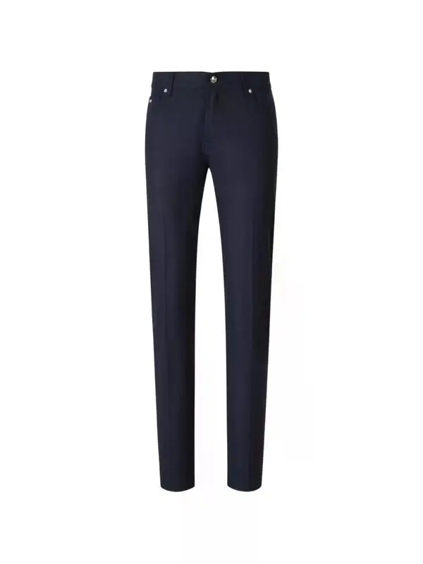 Marco Pescarolo Logo-plaque Slim-fit Jeans - Blue