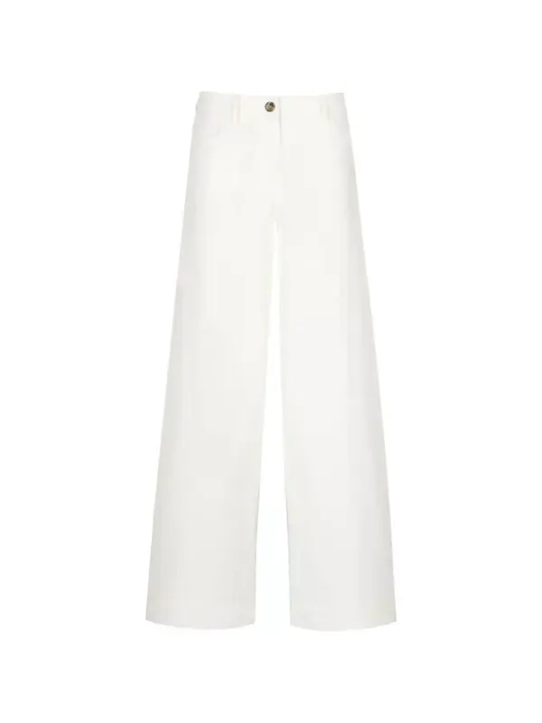 EMME Gabardine Wide-leg Trousers