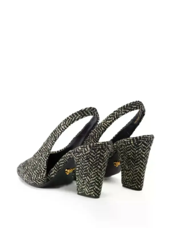 Prada Chevron Slingback Pumps