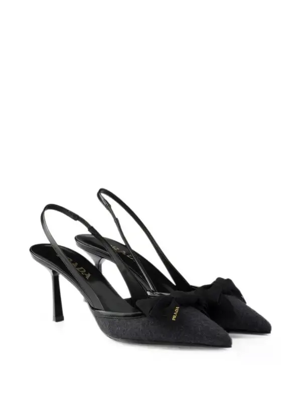 Prada Fabric Slingback Pumps