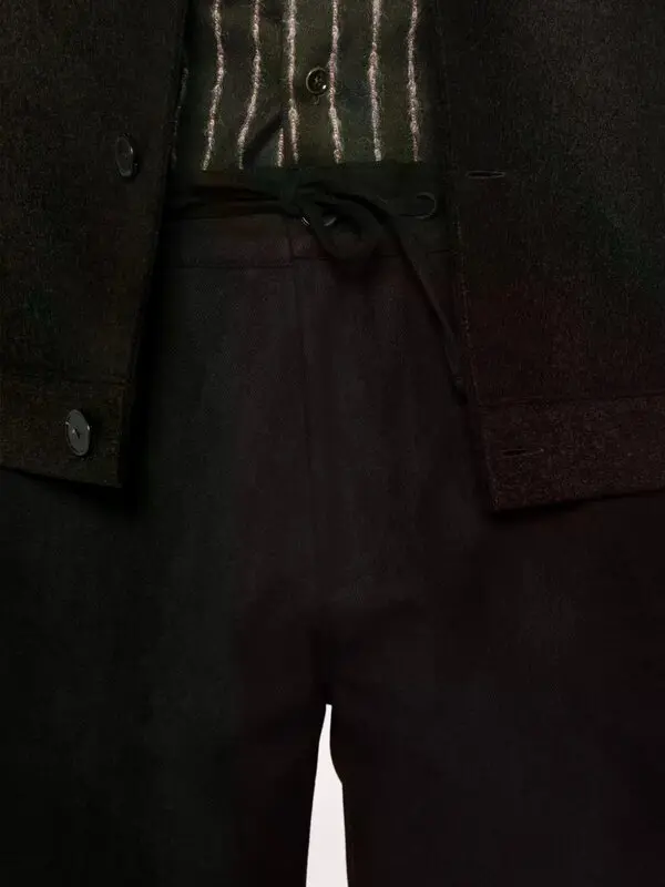 Karl Lagerfeld Drawstring Straight-leg Trousers
