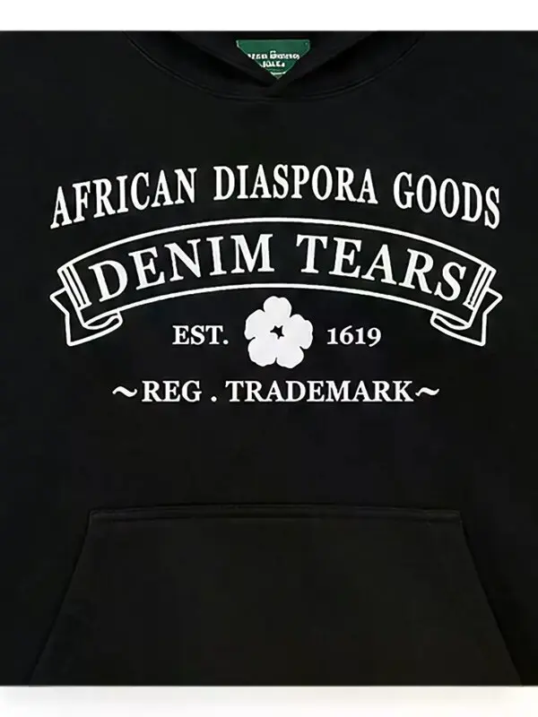DENIM TEARS Adg Logo-print Hoodie