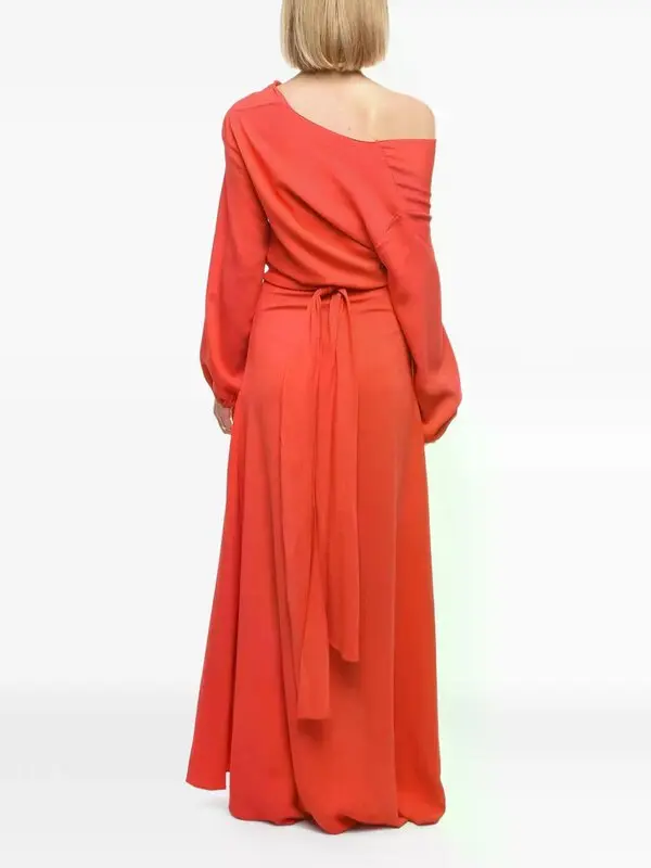 SUPER BLOND Belted Wrap Maxi Dress