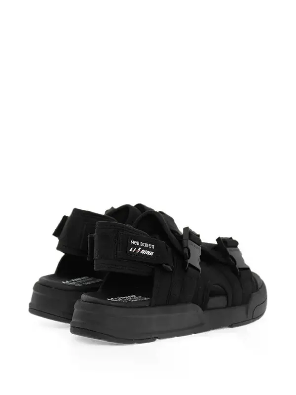 Neil Barrett X Li-ning Buckle Sandals - Black
