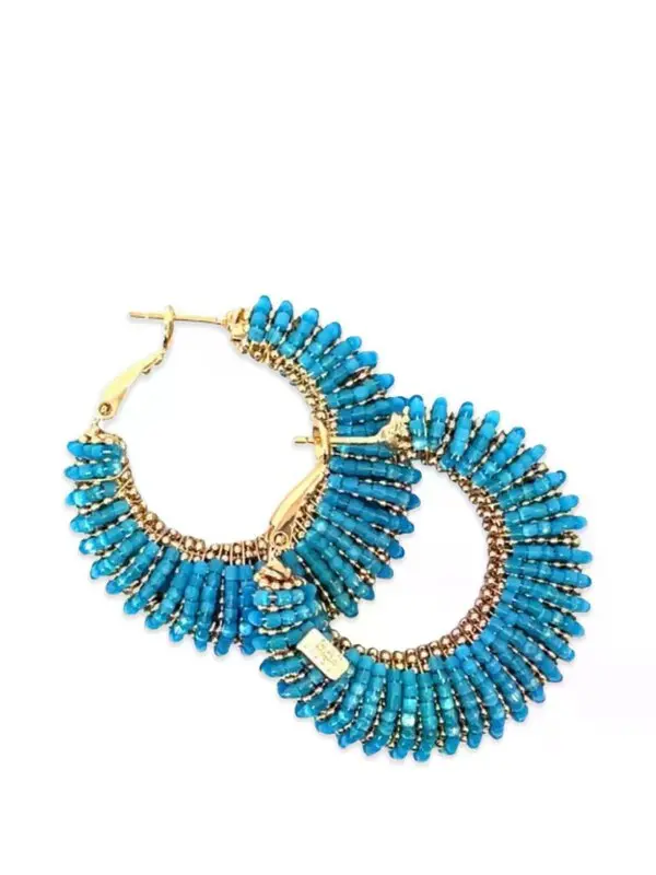 Gas Bijoux Izzia Beaded Earrings - Blue