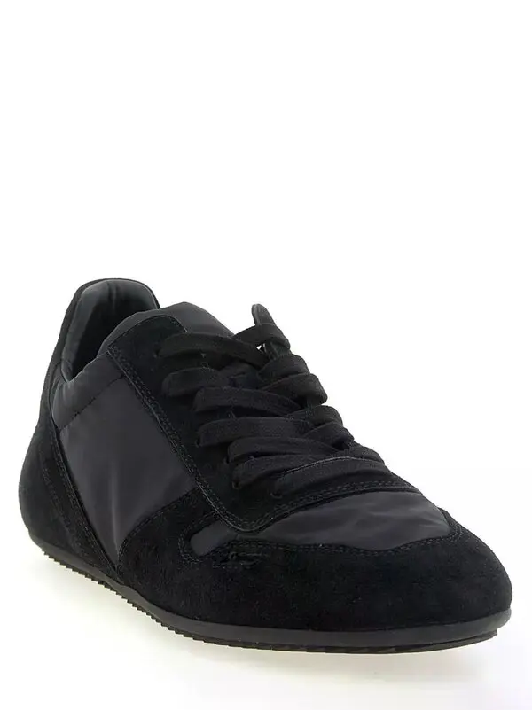 Rick Owens Panelled Lace-up Sneakers - Black