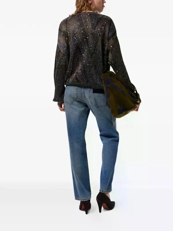 Missoni Sequin-embellished Zigzag-knit Cardigan