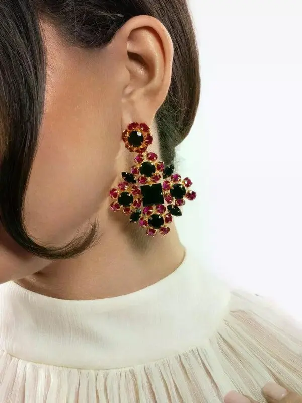 BOUNKIT JEWELRY Ariadne Cluster Drop Earrings