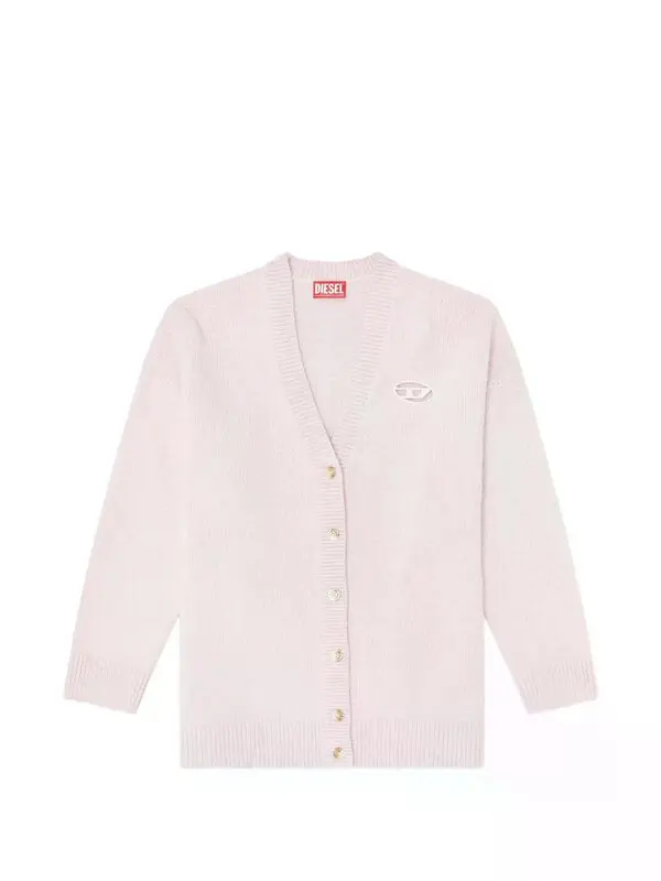 DIESEL® Cardigan In Wool And Alpaca Blend - Pink