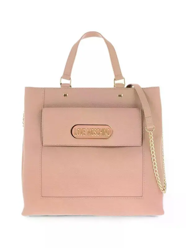 Moschino Logo-plaque Tote Bag