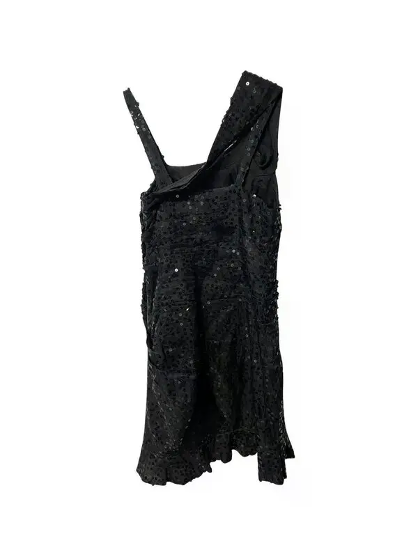 ISABEL MARANT VINTAGE Becky Ruched Sequin One-shoulder Dress