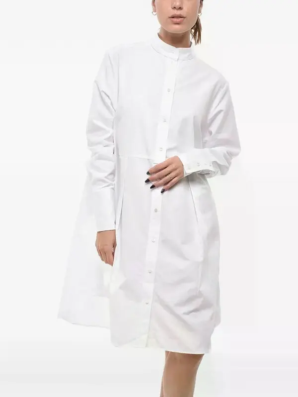 INES DE LA FRESSANGE PARIS Martina Oversized Midi Shirt Dress - White