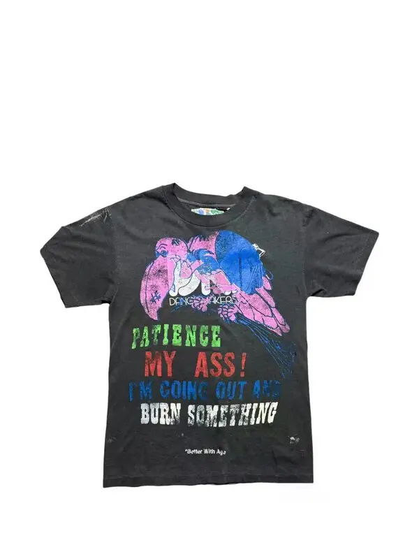 BETTER WITH AGE Graphic-print T-shirt - Black