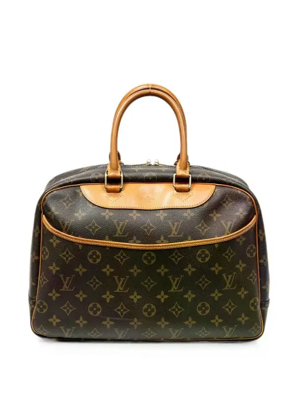 LOUIS VUITTON Monogram Deauville Tote Bag - Brown