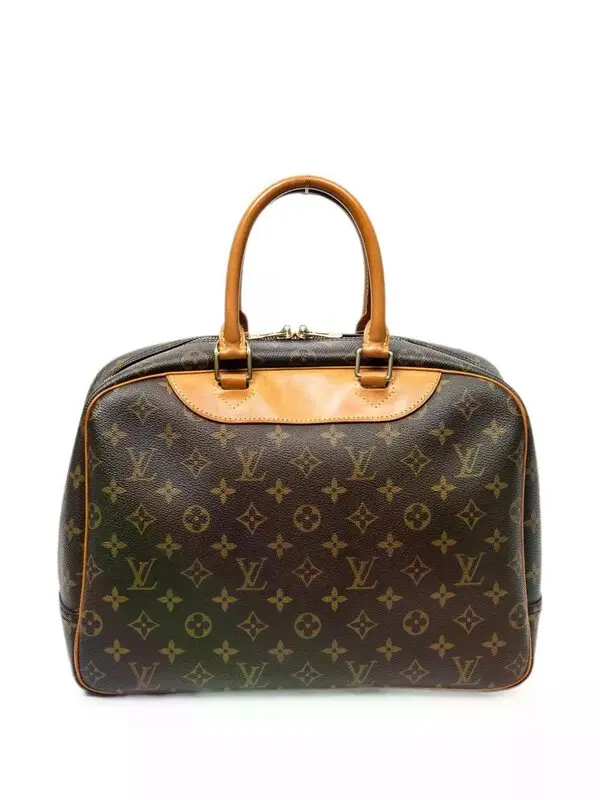 LOUIS VUITTON Monogram Deauville Tote Bag - Brown