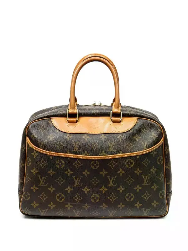 LOUIS VUITTON Monogram Deauville Tote Bag - Brown