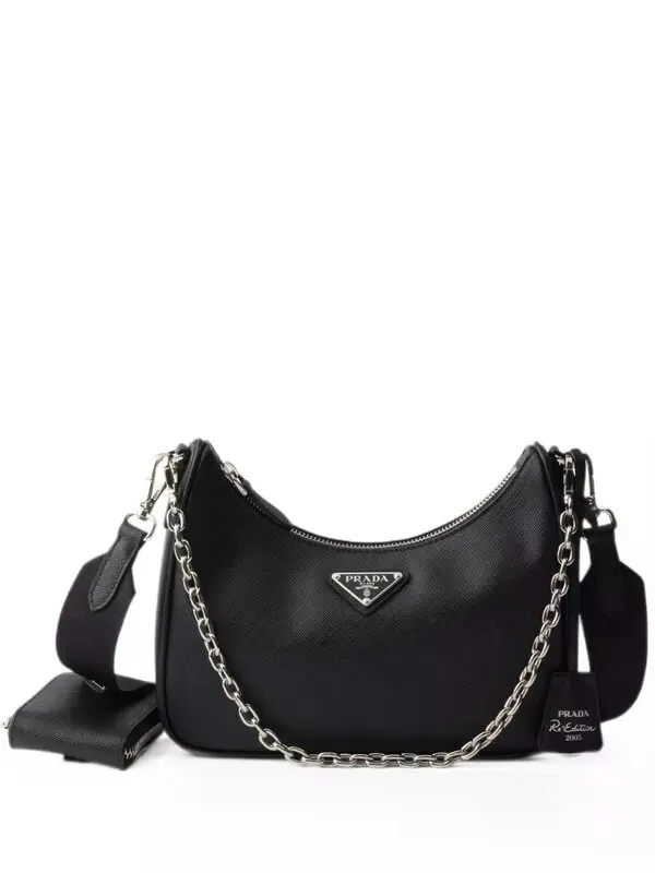 Prada Re-edition 2005 Saffiano-leather Bag - Black