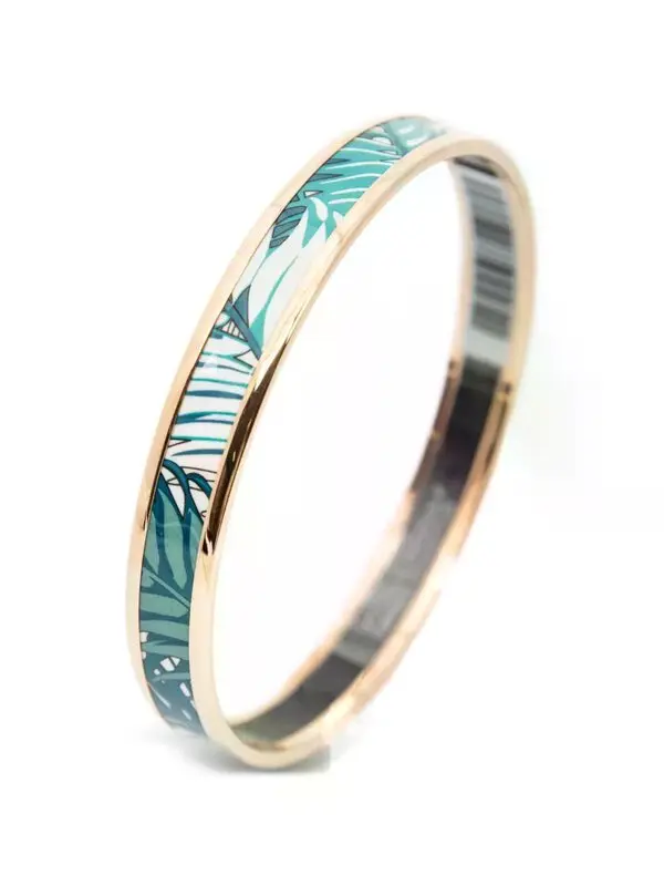 Hermès Tone Leaf-print Bangle