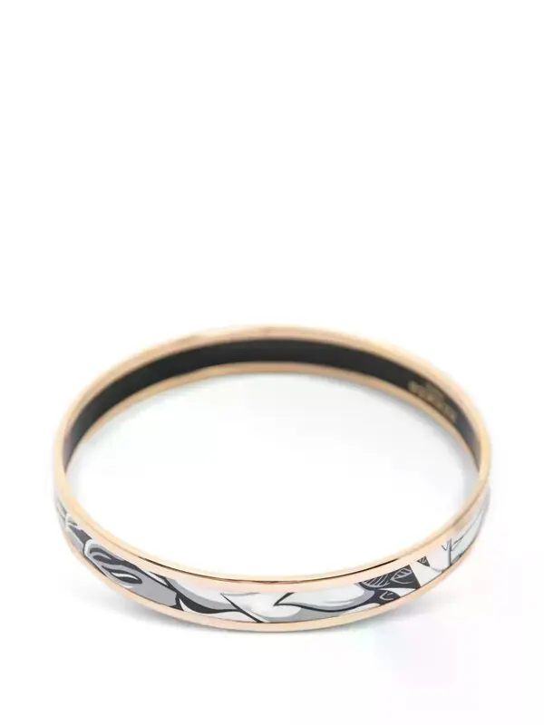 Hermès Tone Leaf-print Bangle