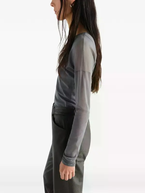 LEMAIRE Long-sleeve Mesh Jersey Ballerina Top