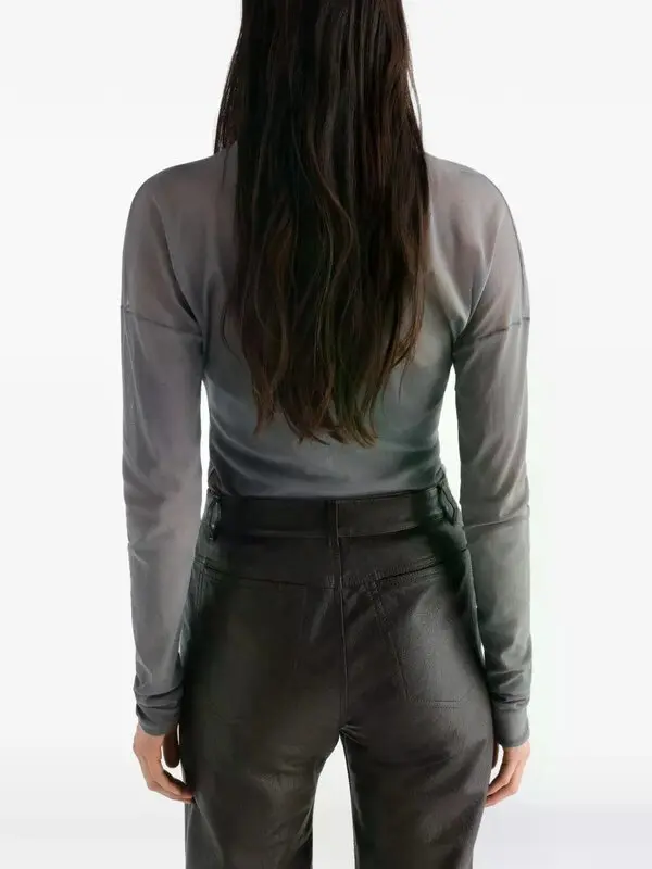 LEMAIRE Long-sleeve Mesh Jersey Ballerina Top
