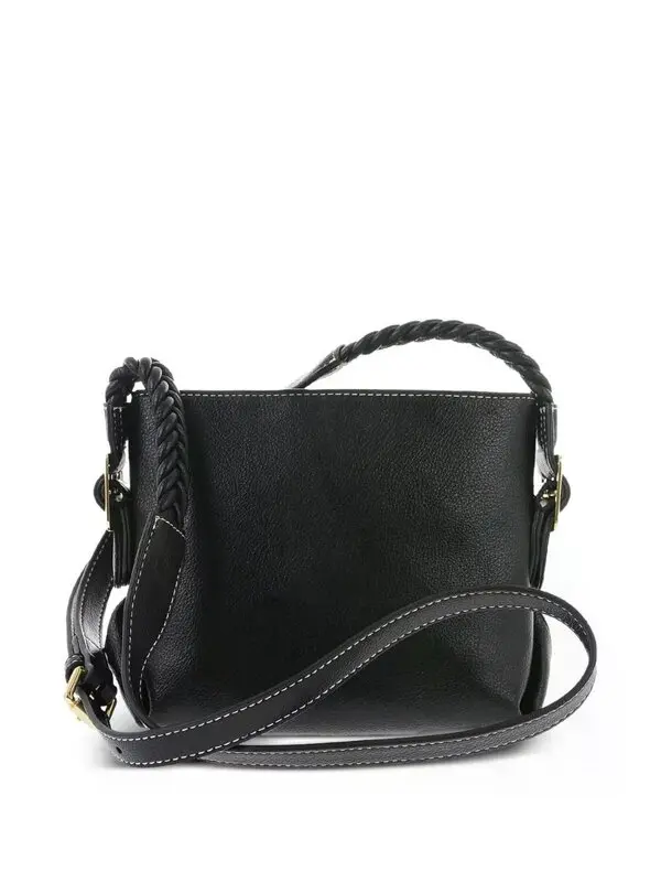 Moschino Braided Detail Contrasting Stitch Tote Bag