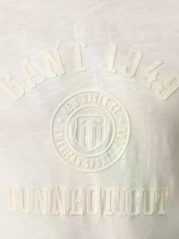 Gant Logo-print Slub-texture T-shirt