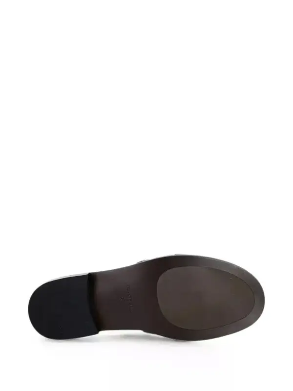 COCCINELLE Double-buckle Leather Loafers