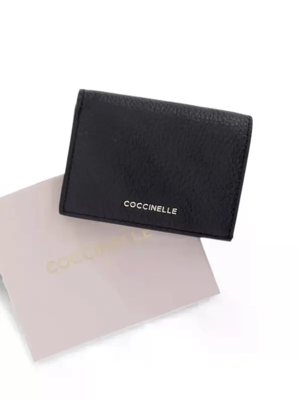 COCCINELLE Logo-print Pebbled-leather Wallet