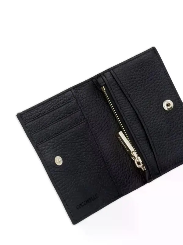 COCCINELLE Logo-print Pebbled-leather Wallet