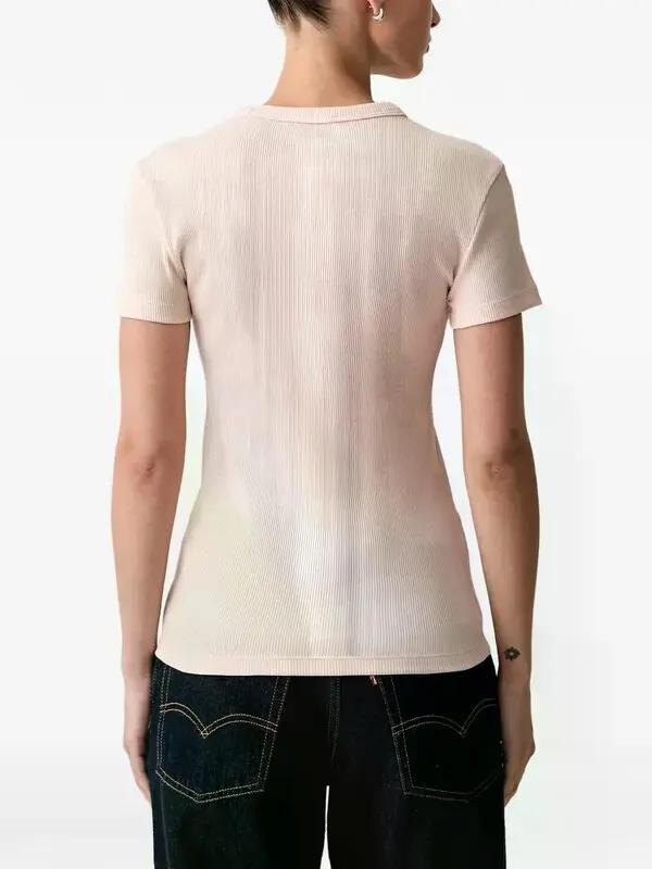 Lacoste Ribbed Logo-patch T-shirt