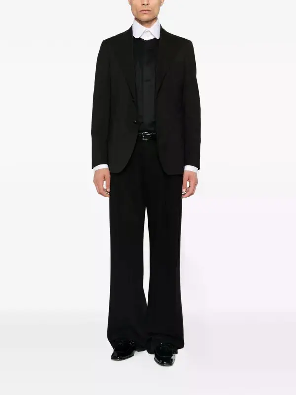 Karl Lagerfeld Contrast-collar Concealed-fastening Shirt