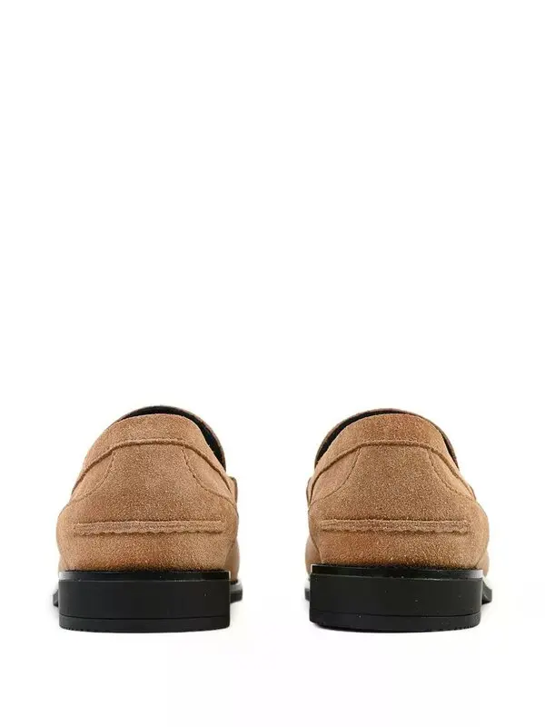 Karl Lagerfeld Logo-plaque Suede Loafers
