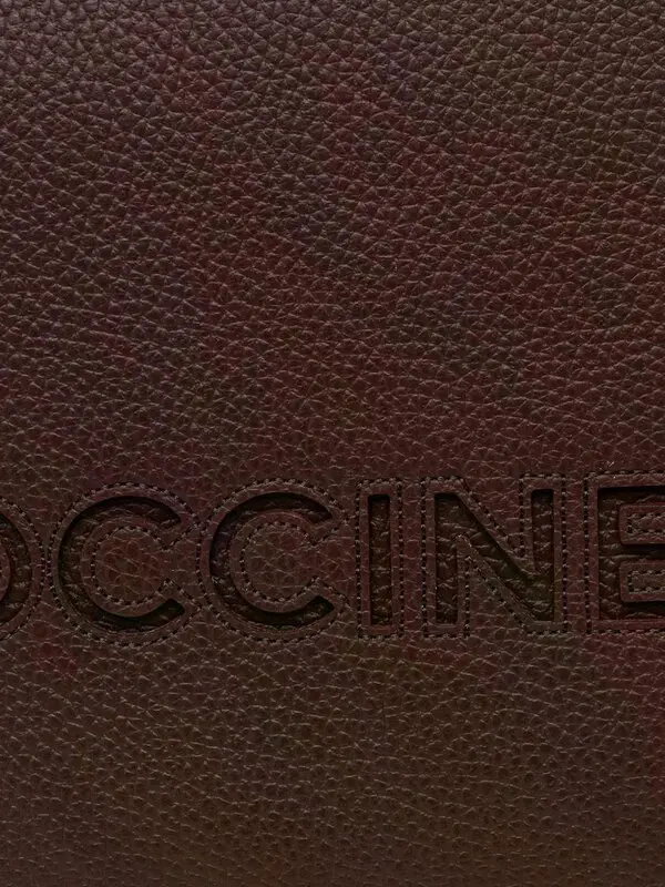 COCCINELLE Myrtha Logo-embossed Leather Tote Bag - Brown