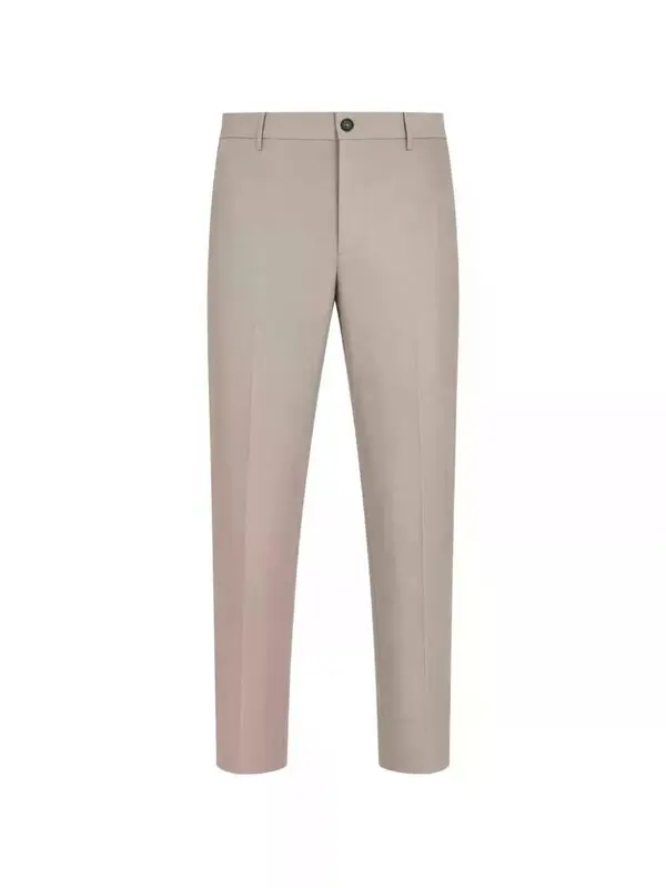 Peserico Pressed-crease Belt-loop Trousers - Neutrals