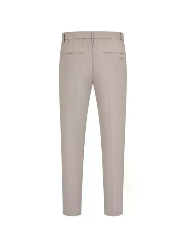 Peserico Pressed Crease Belt-loop Trousers - Neutrals