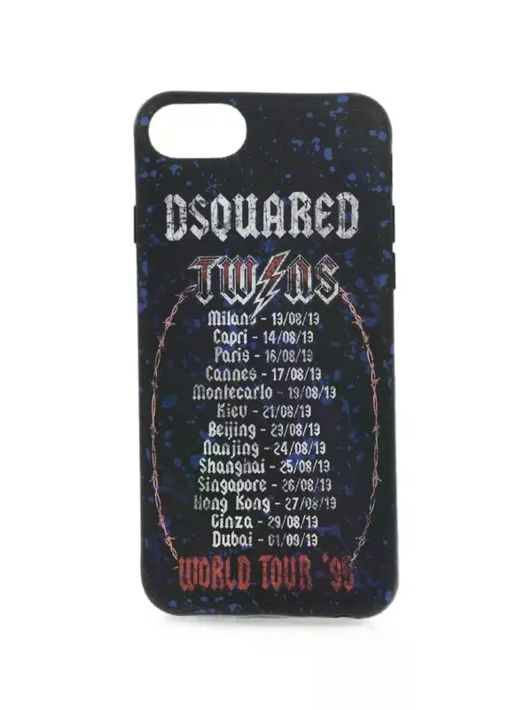 Dsquared2 World Tour Iphone 8 Plus Case - Black