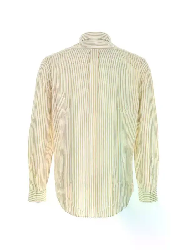 Polo Ralph Lauren Embroidered-logo Vertical-stripe Cotton Shirt
