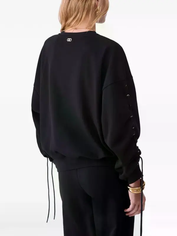 Liu Jo Sweatshirt With Braided Sleeves