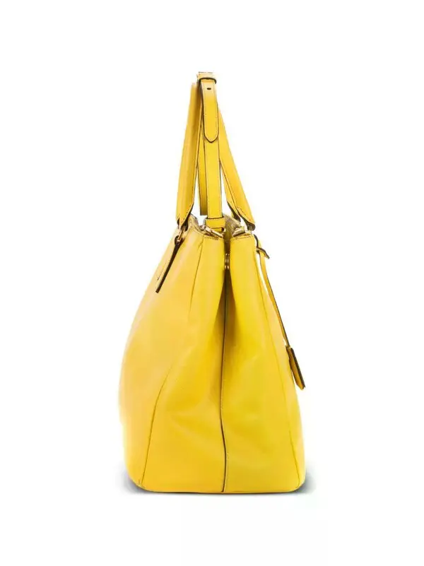Prada Galleria Double-zip Tote Bag - Yellow