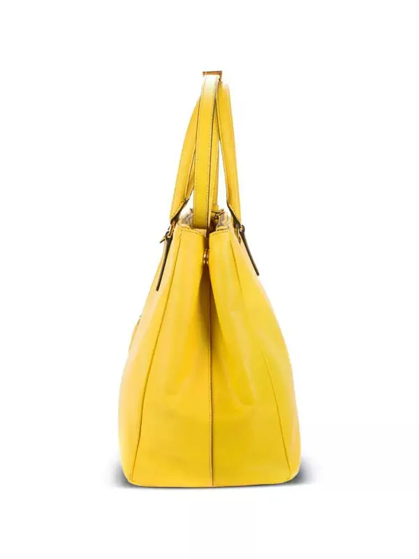 Prada Galleria Double-zip Tote Bag - Yellow