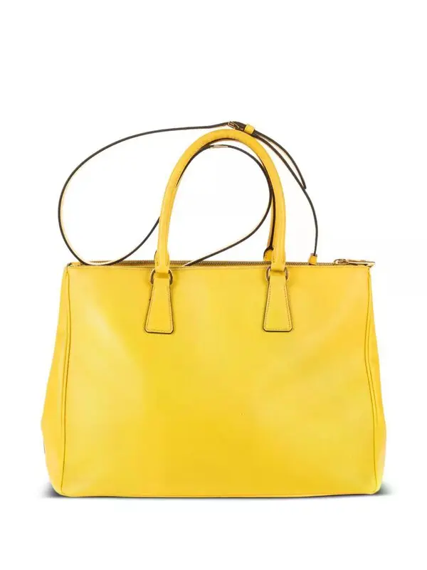 Prada Galleria Double-zip Tote Bag - Yellow