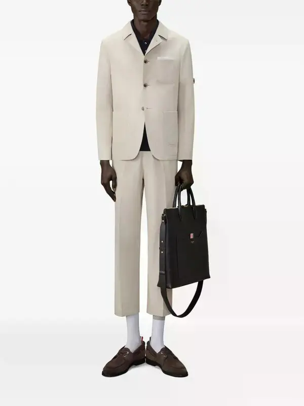 Thom Browne Tapered Chino Trousers - Neutrals